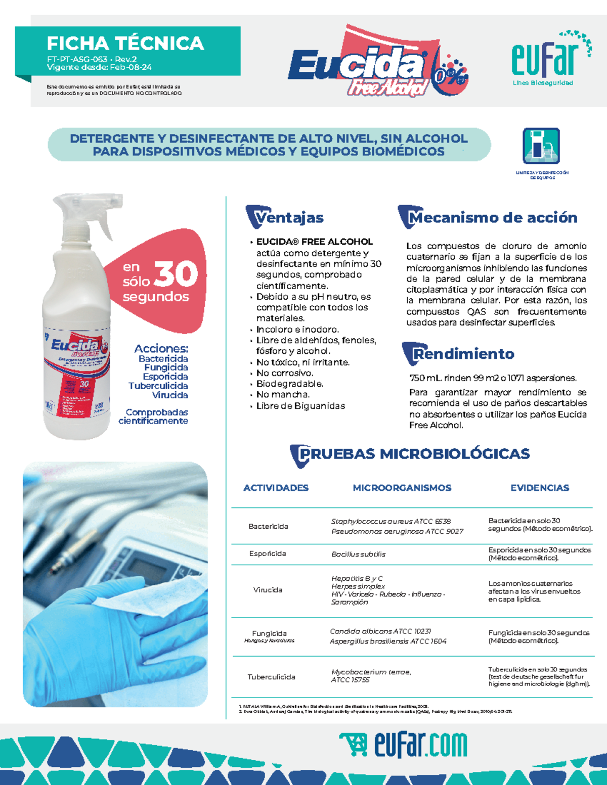 FT-PT-ASG-063-00 Eucida FREE - FICHA TÉCNICA ####### Este documento es emitido por Eufar; está ...