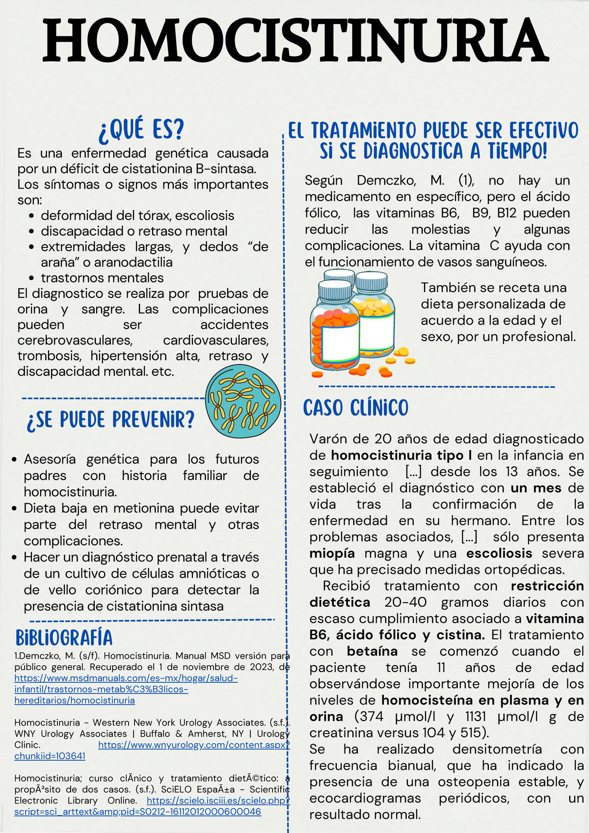 Cartel homocistinuria - HOMOCISTINURIA el tratamiento puede ser ...