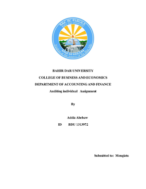 Fundamentals of Accounting II - Upon the successful completion of this ...