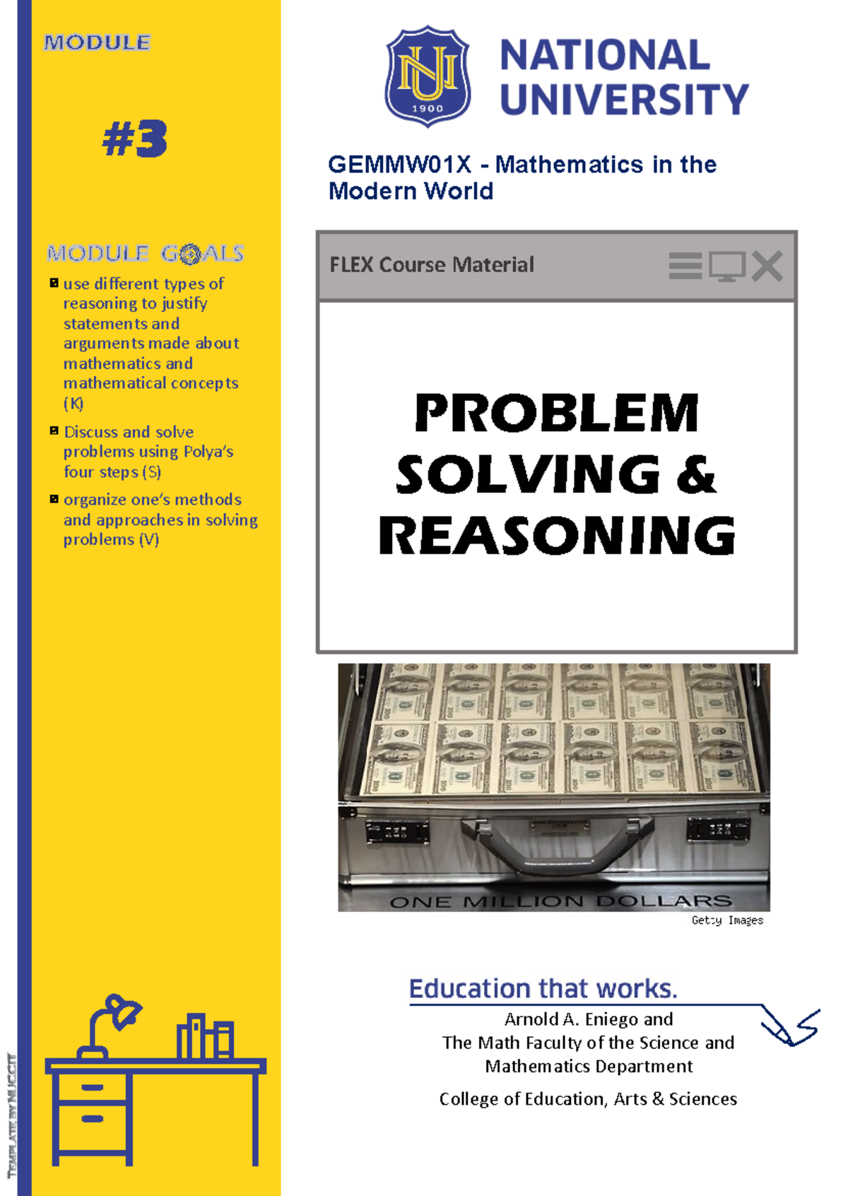 MMW Chapter 3 Problem Solving and Reasoning (2) - FLEX Course Material PROBLEM SOLVING & - Studocu