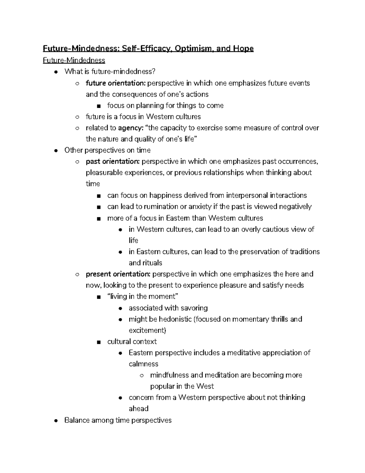 Positive Psychology: 10/1/20 - Future-Mindedness: Self-Efficacy ...