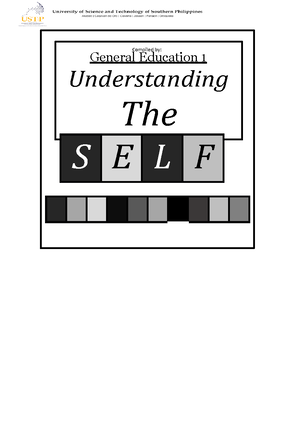 UTS Lesson 5 SELF- Concept - UTS LESSON 5 SELF-CONCEPT What Is Self-Concept? The three ...