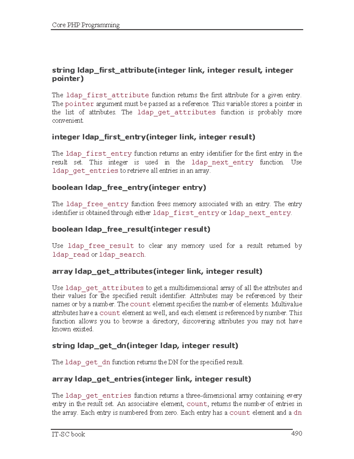 Advanced Core Php Programming 8 String Ldapfirstattributeinteger 2677