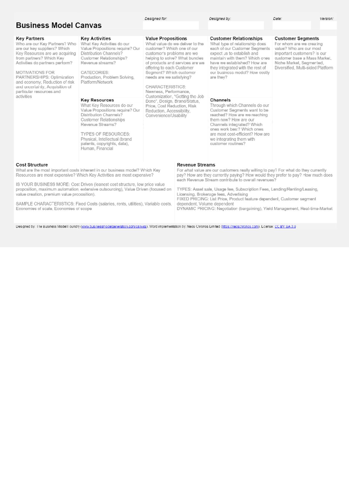 Cid ENT300- BMC - UITM LECTURE NOTES - Fundamentals of Entrepreneurship ...