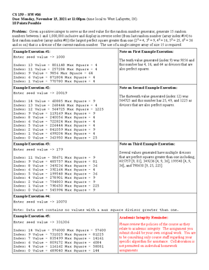 Lab 6 notes xjcnlsducb - CS 15900 - Purdue - Studocu