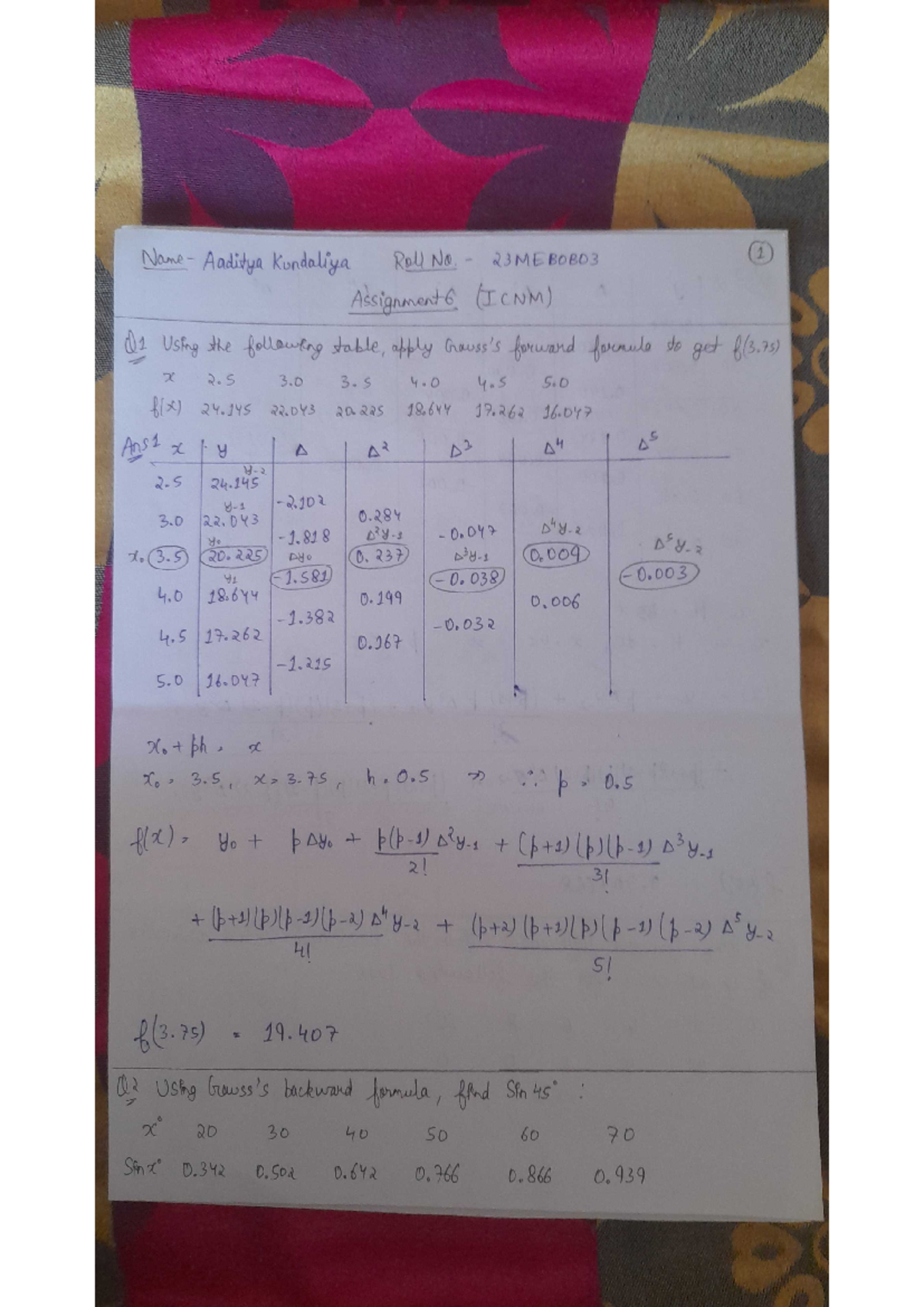 Maths A6 - civil enginerring - Studocu