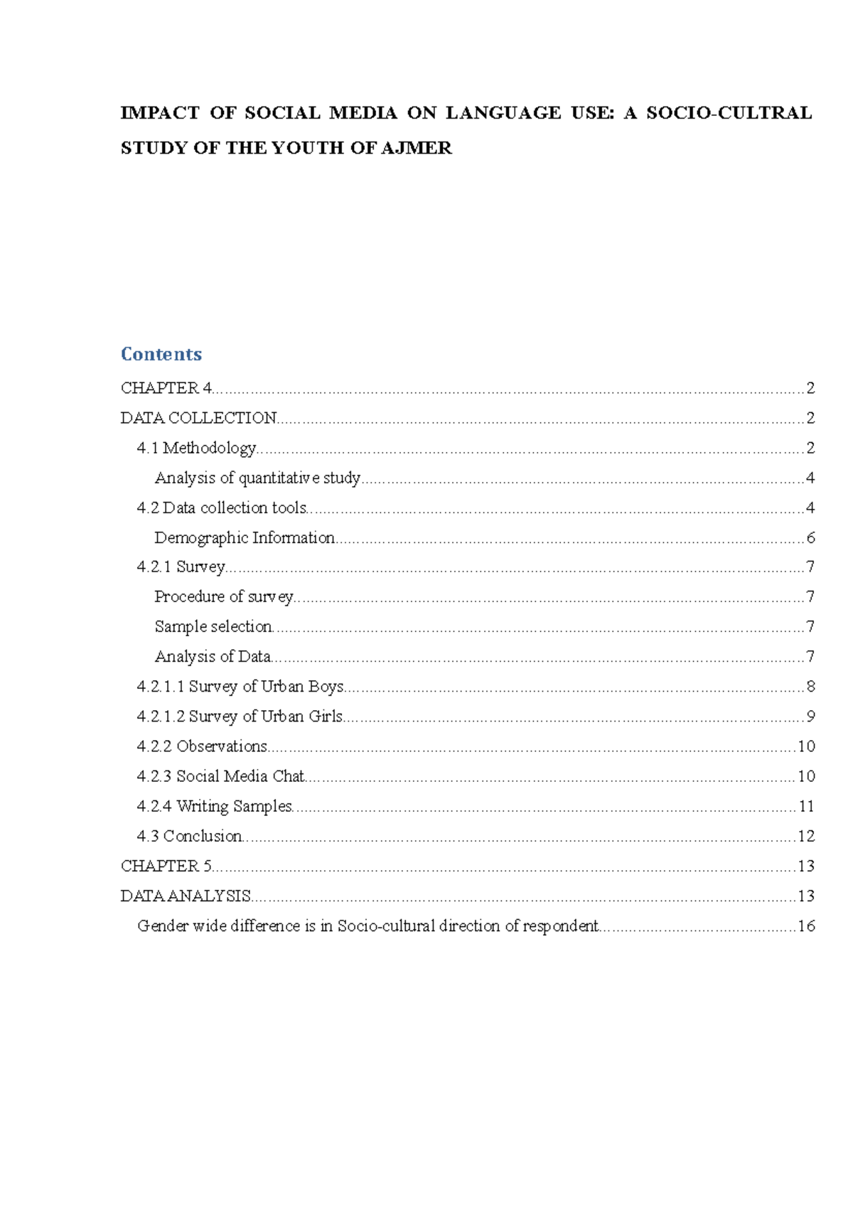 Impact OF Social Media ON Language USE - IMPACT OF SOCIAL MEDIA ON ...