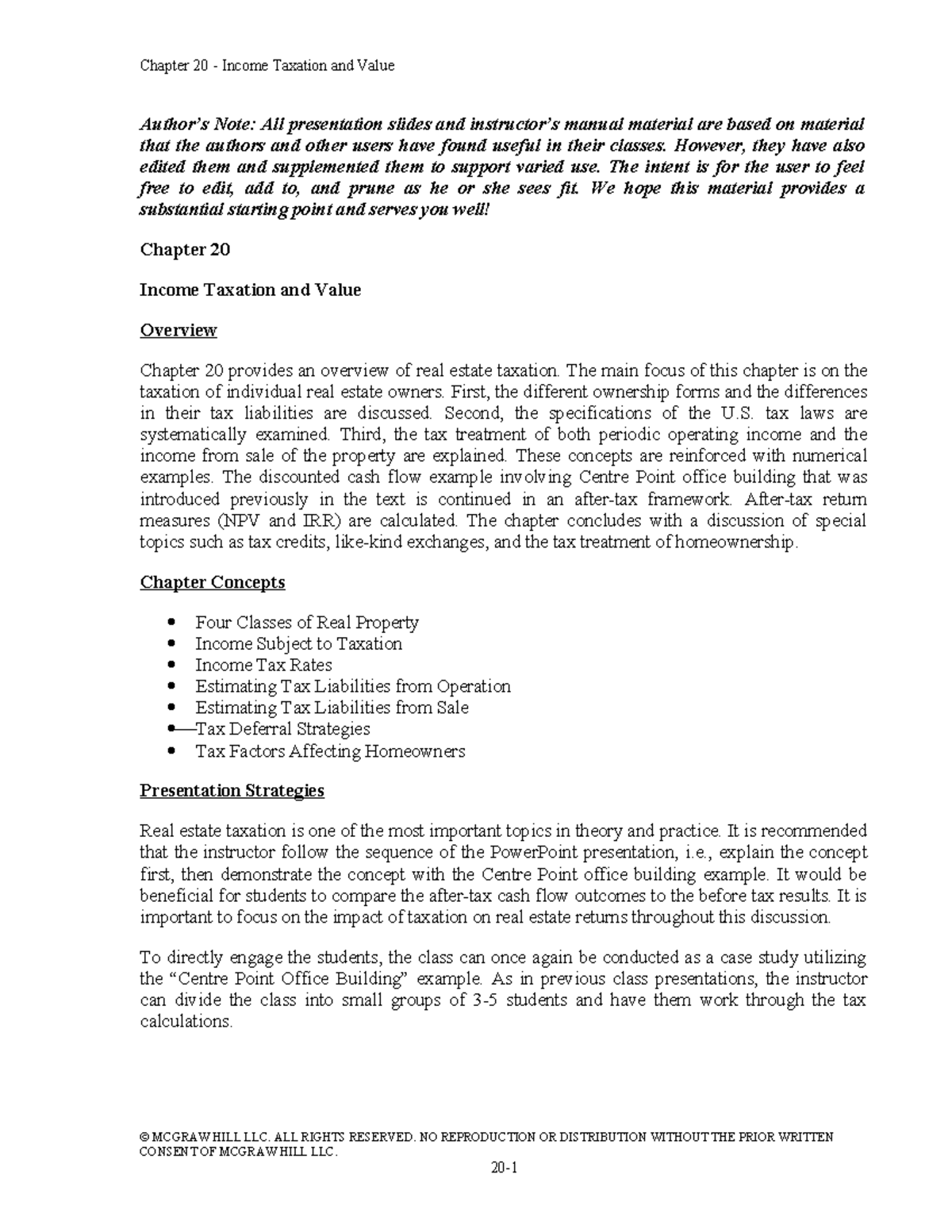 Ling REP 7e Chap020 IM a11y - Author’s Note: All presentation slides and instructor’s manual ...