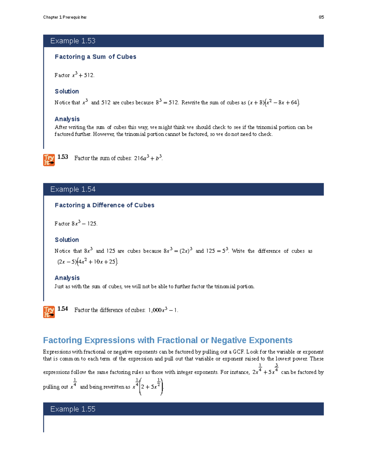 Exponential And Logarithmic Functions Pdfdrive 2 1 1 Example 1 Factoring A Sum Of Cubes