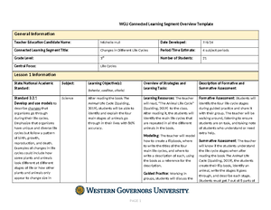 Task 1 - Passed first time. - Natural Science Lab - C Michelle Hull ...