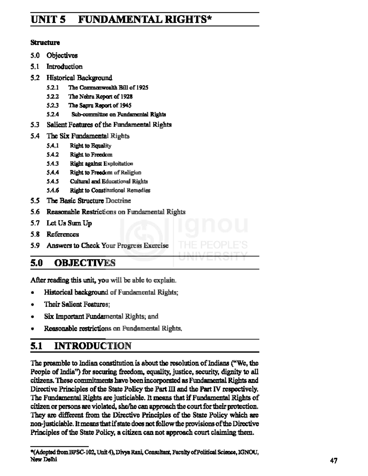 Fundamental rights - 22518 - Studocu
