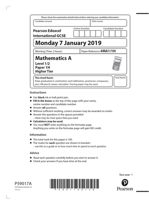 2017 key stage 2 mathematics mark schemes - Mathematics test mark ...