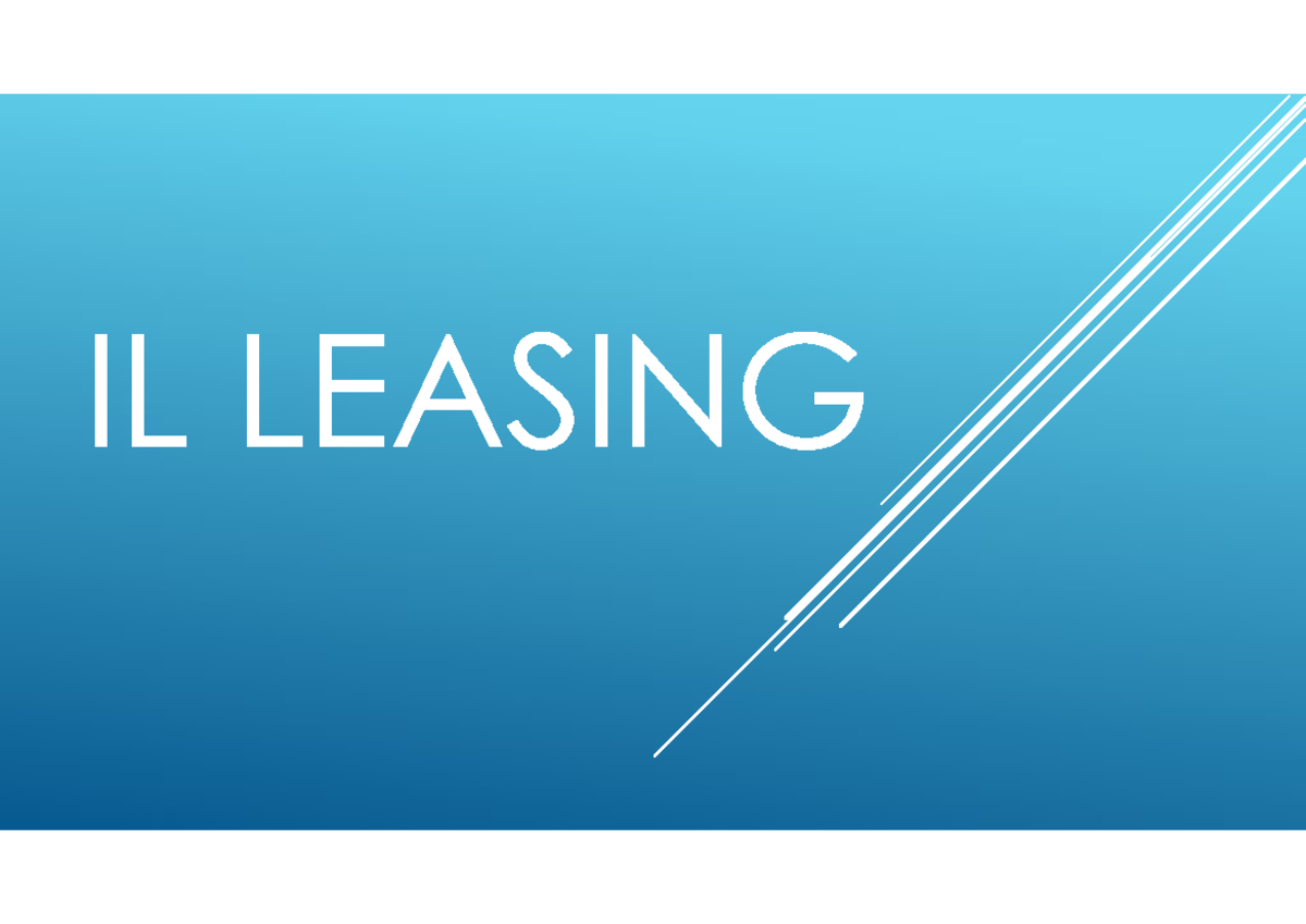 descrizione del leasing, caratteristiche peculiarità tipologie - Cos’è ...
