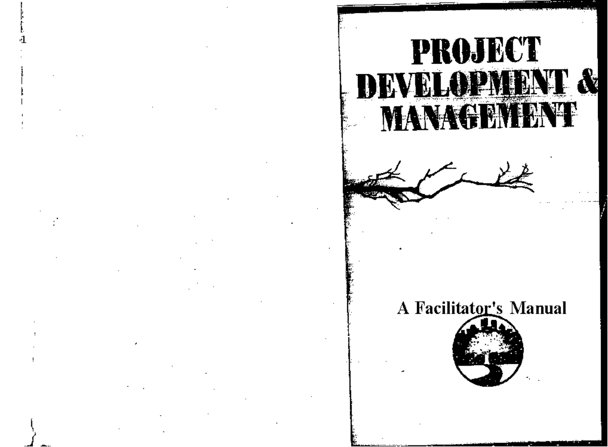 CO- Project development management (1) (1) - 1 A Facilitator's Manual ...