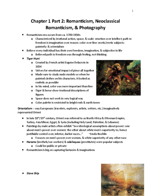 History of Modern Art Class Notes for Exam 1 - Part I: Image ...