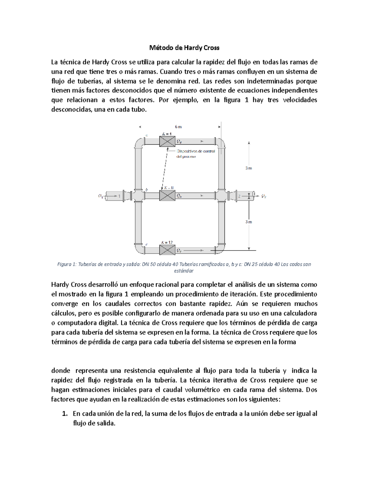 Método de Hardy Cross - Método de Hardy Cross La técnica de Hardy Cross ...