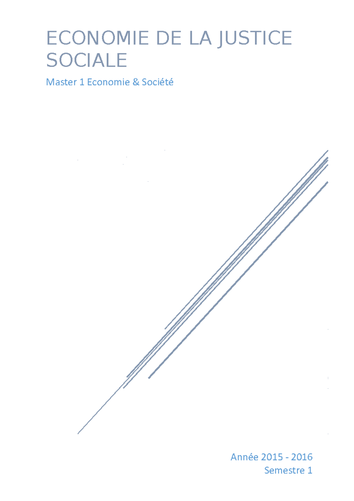 CM Economie de la justice sociale - ECONOMIE DE LA JUSTICE SOCIALE ...