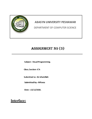 DAE marksheet - Visual Programing - CamScanner - Studocu