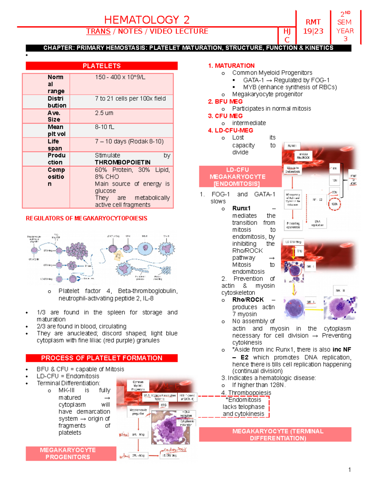 H2.V P2 - Primary Hemostasis - CHAPTER: PRIMARY HEMOSTASIS: PLATELET ...