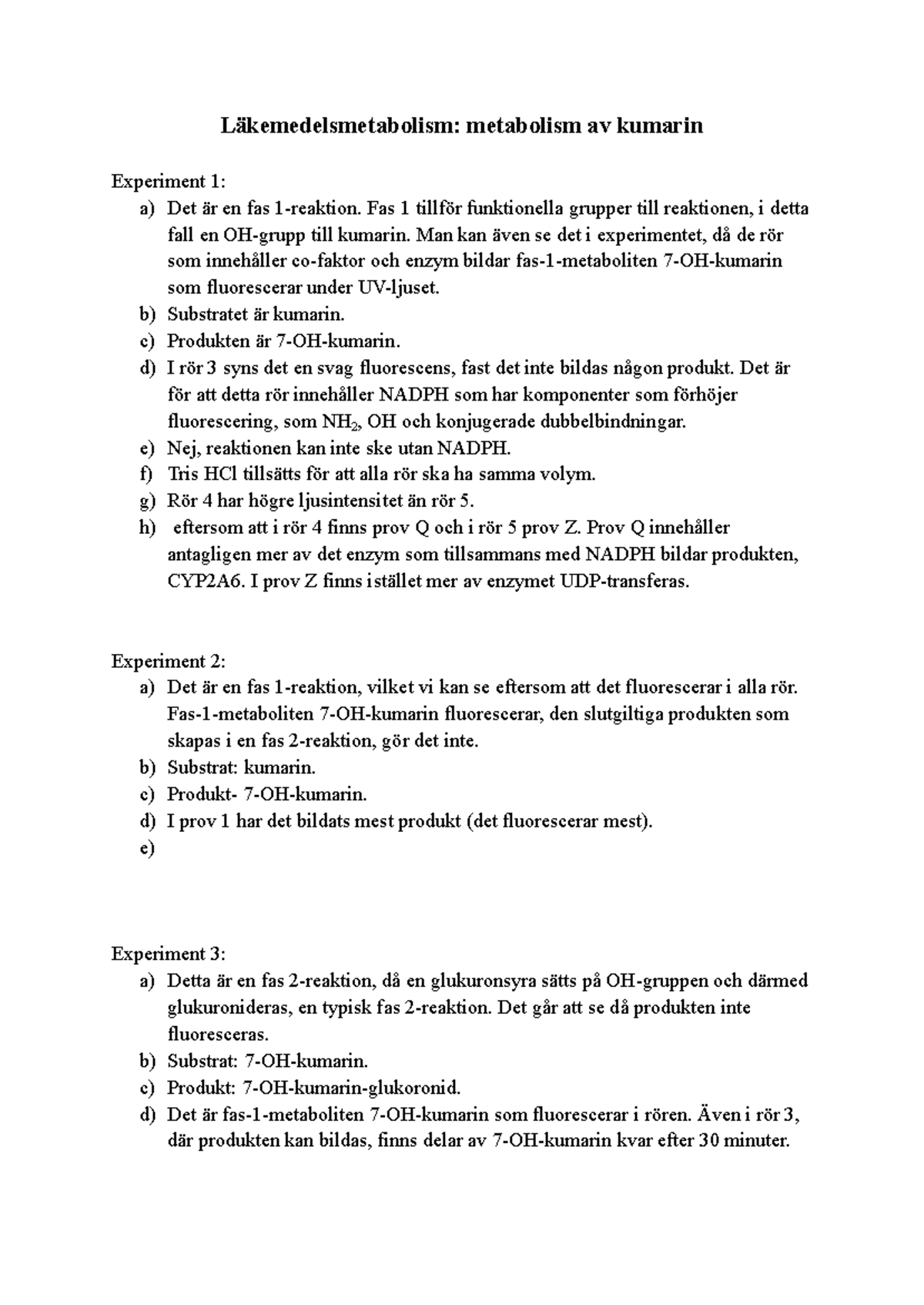 Läkemedelsmetabolism: metabolism av kumarin - Läkemedelsmetabolism ...