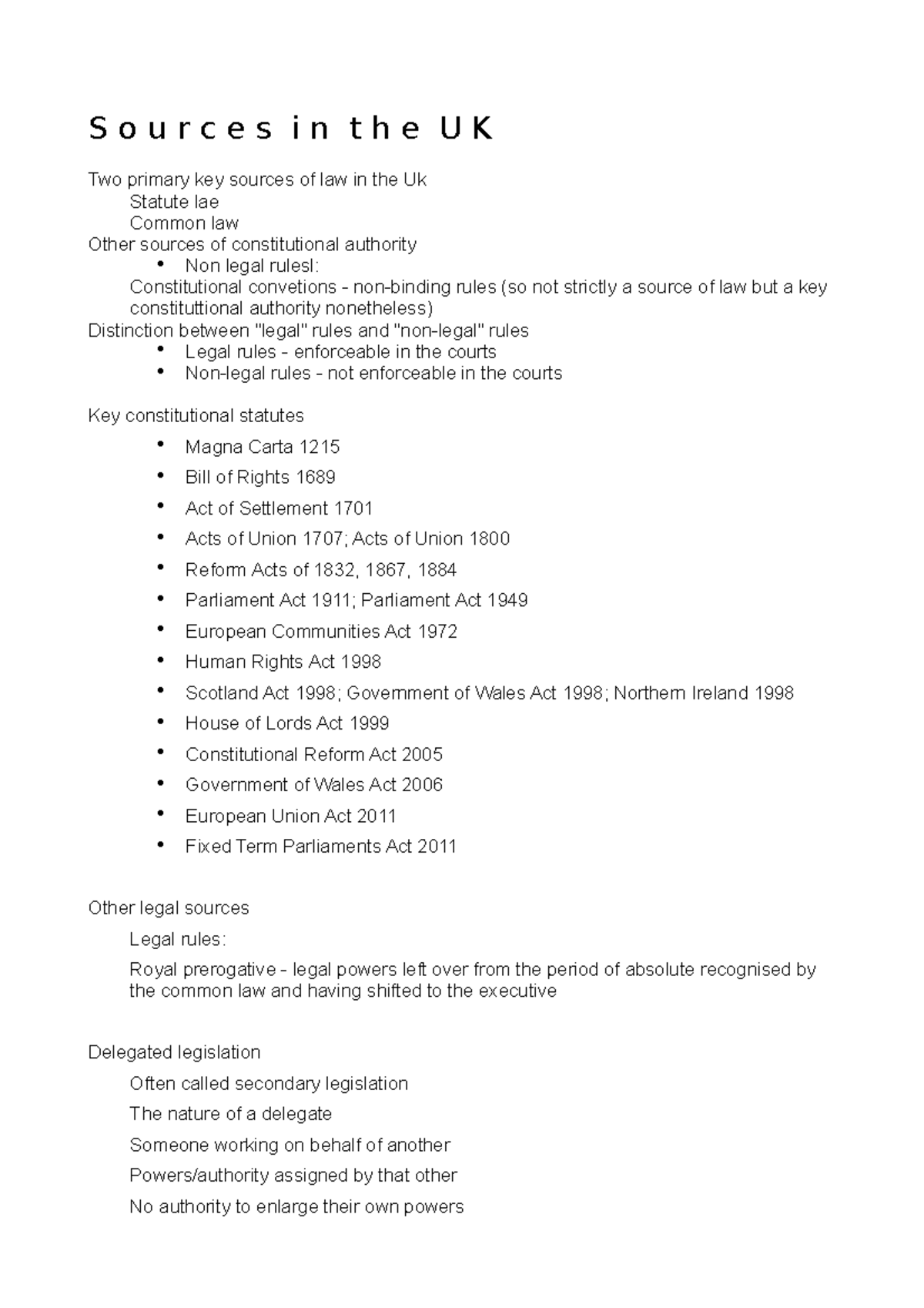 Source in the UK - S o u r c e s i n t h e U K Two primary key sources ...
