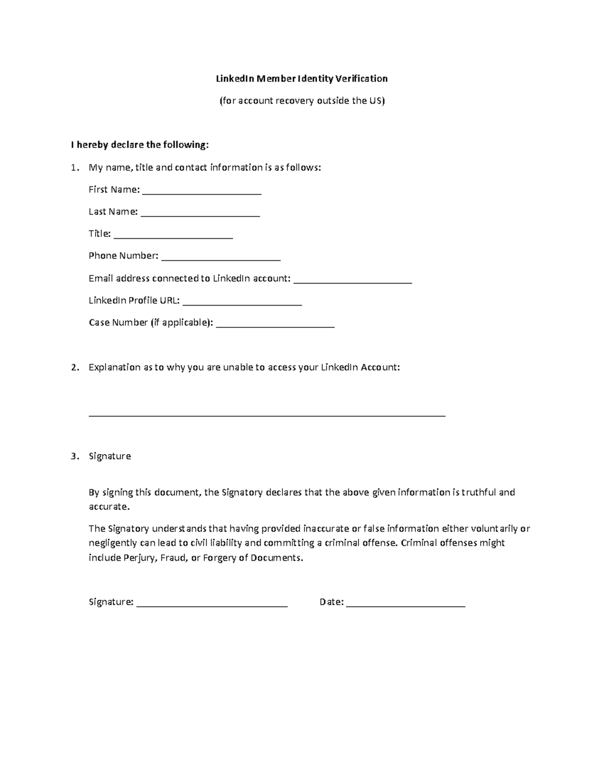 Non-US-Affidavit - LinkedIn Member Identity Verification (for account ...