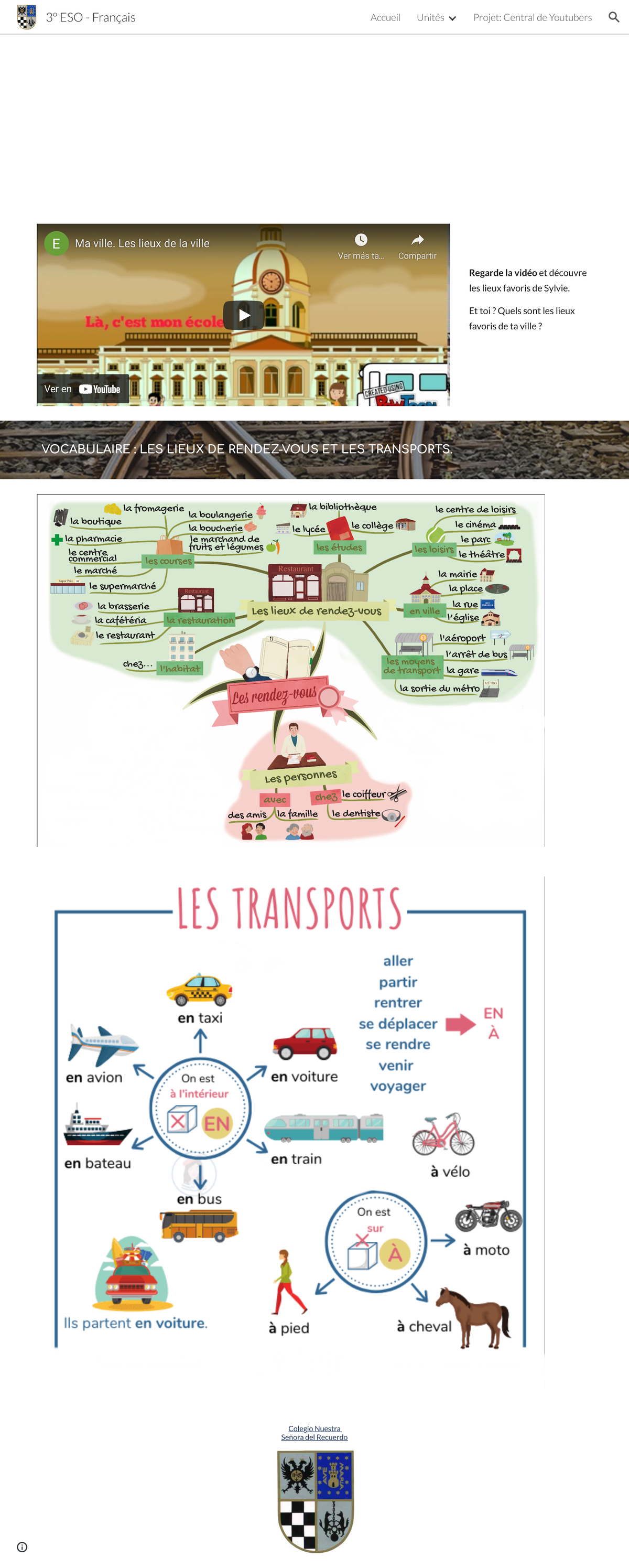 3º ESO - Français - Vocabulaire 3 - Frances Progresivo II - Vocabulaire ...