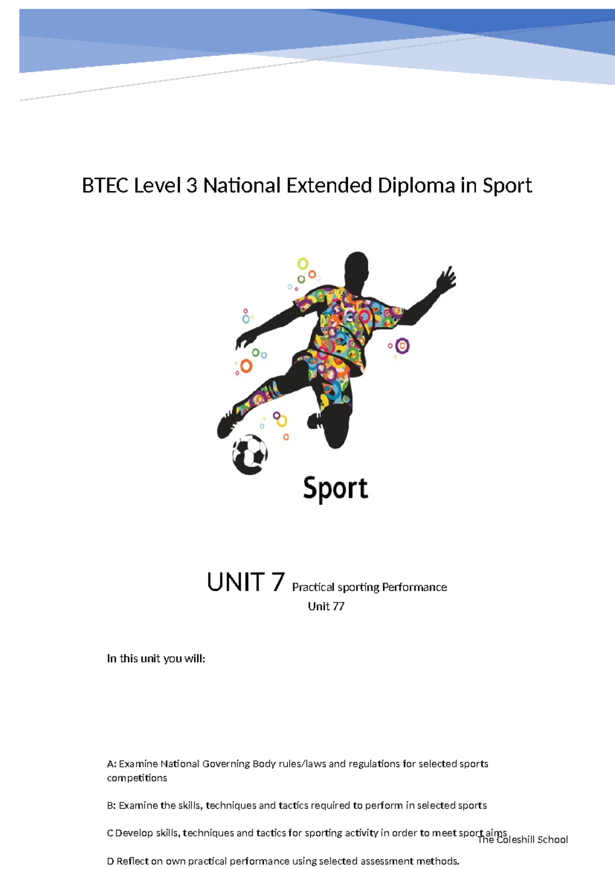 2 Summer Project Year extended dip - BTEC Level 3 National Extended ...