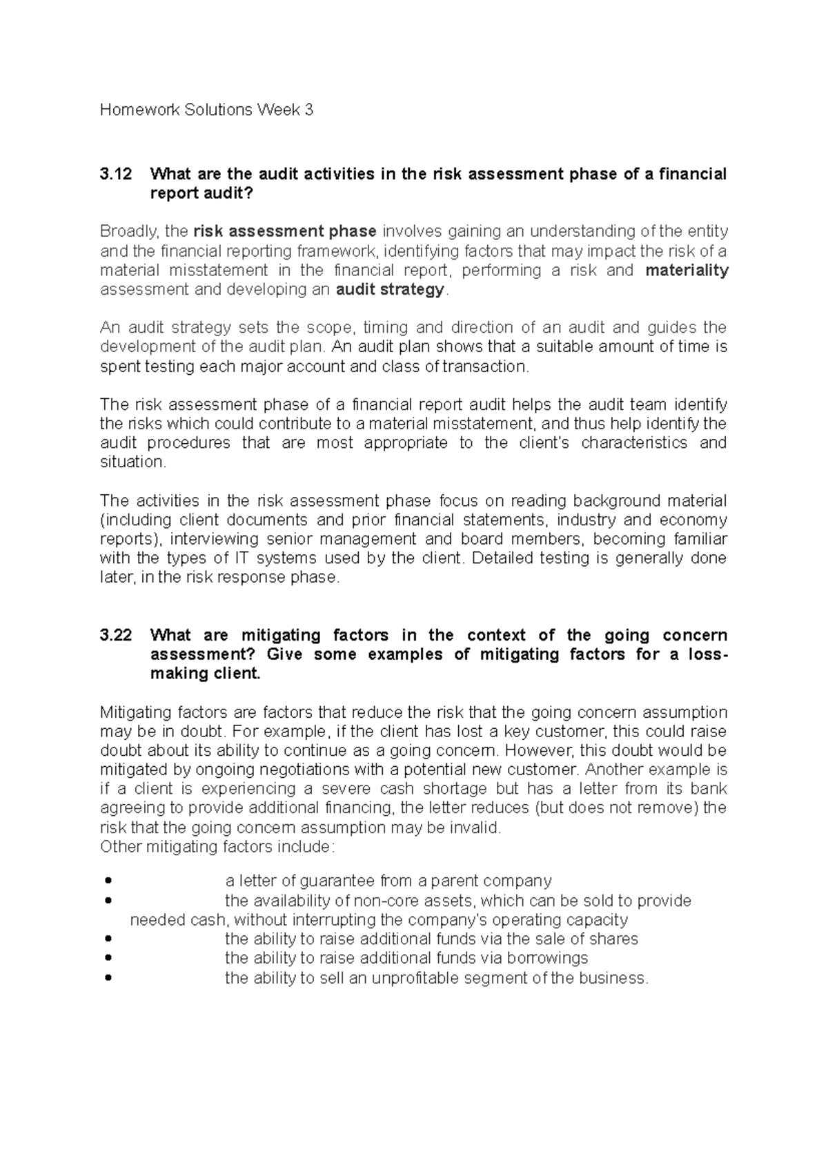 Homework Solutions Upload auditing - Homework Solutions Week 3 3 What ...