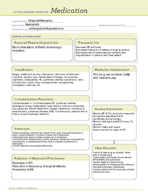 ATI learning template Regular insulin - ACTIVE LEARNING TEMPLATES ...