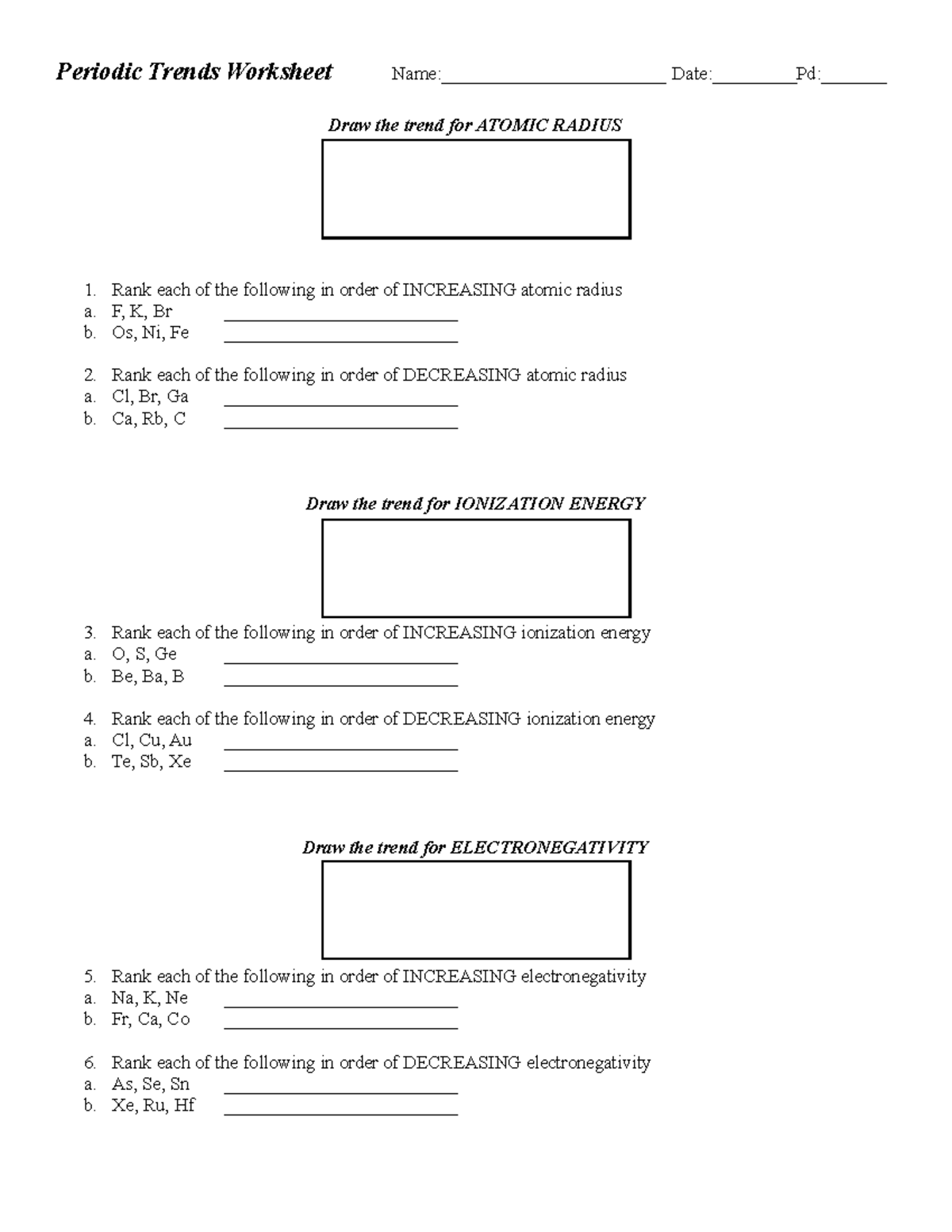 Periodictrendswksht with a key - Periodic Trends Worksheet Name ...