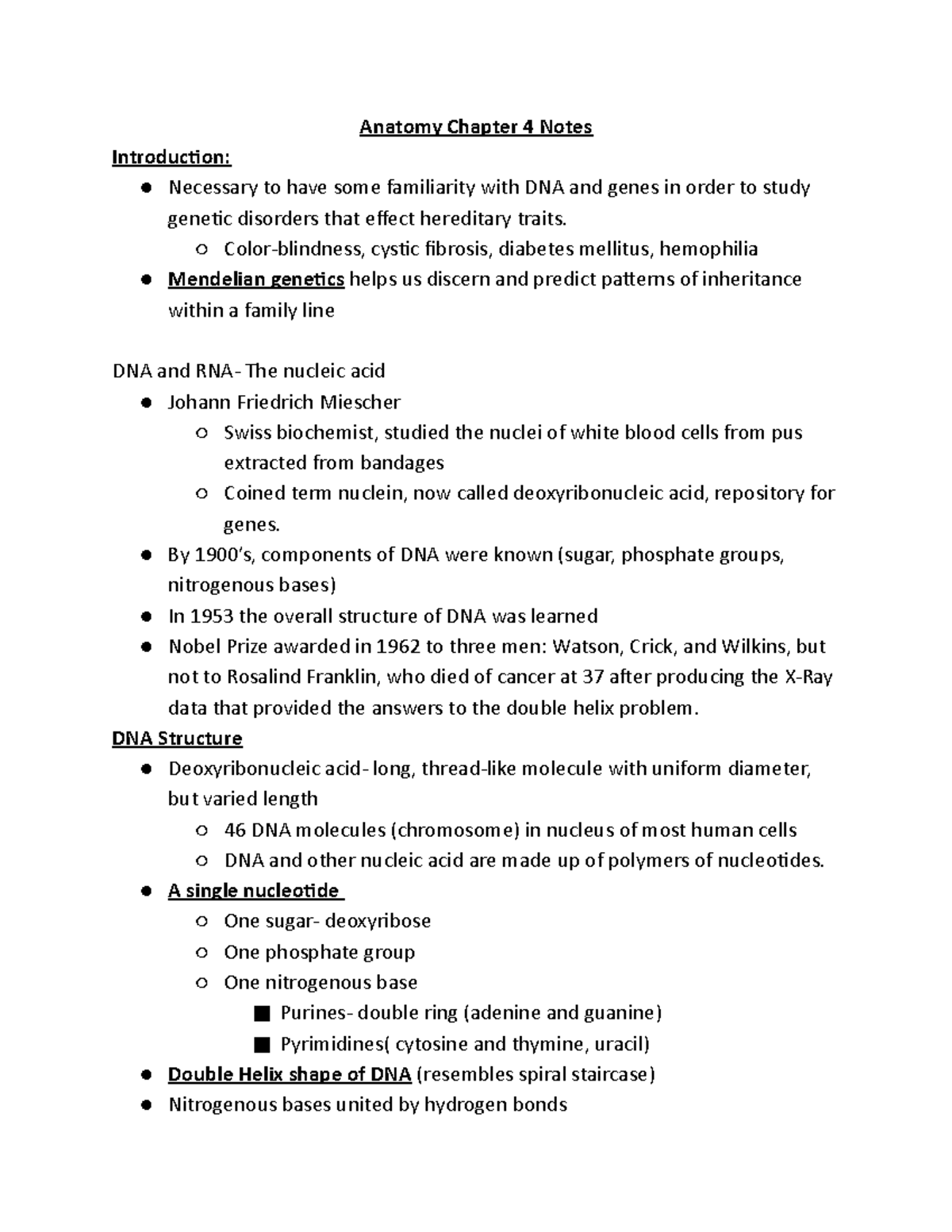 Anatomy Chapter 4 Notes - Anatomy Chapter 4 Notes Introduction ...