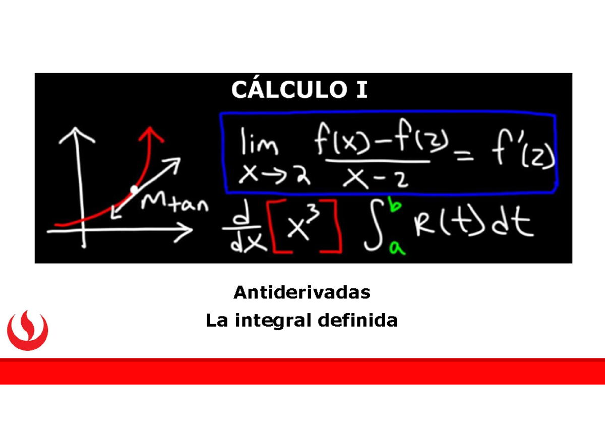Apuntes MA262 - Sesión 7 - Antiderivadas La integral definida 01 ...