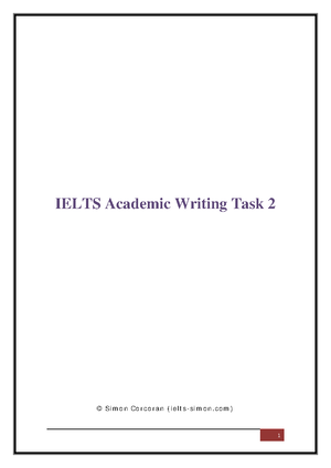Writing task two course pack - Master IELTS Essays Course Materials & Supplements For Academic ...