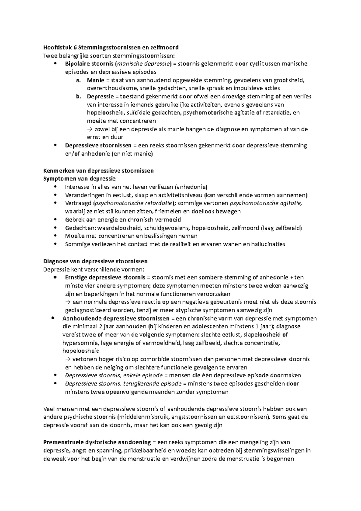 PKG H6 - Samenvatting van hoofdstuk 6 van het vak Persoonlijkheids ...