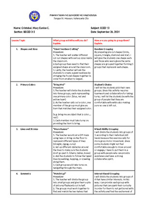 LP- Blank - lesson plan templates - I. LAYUNIN A. Pamantayang ...