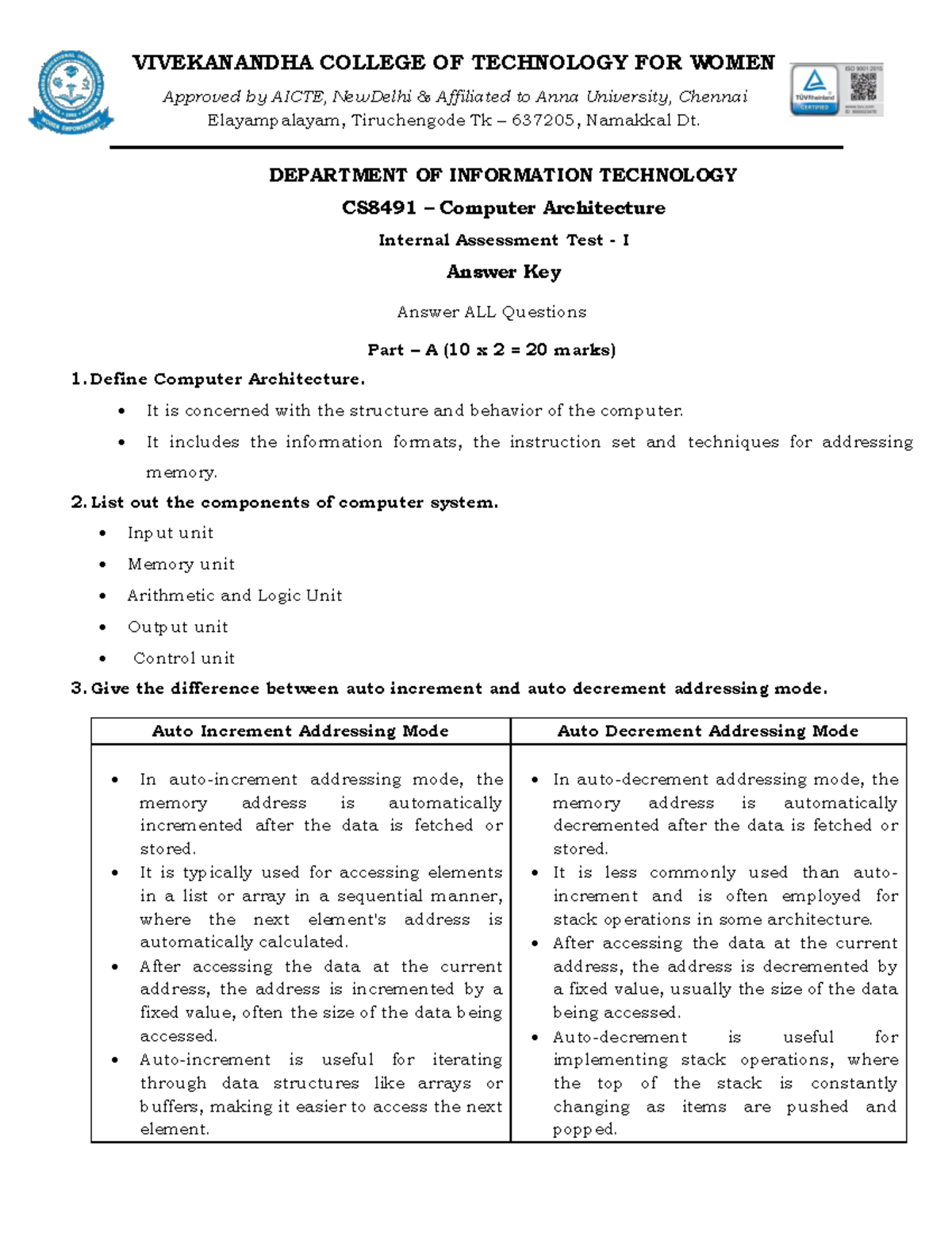 IAT 1 Answer Key - notes - VIVEKANANDHA COLLEGE OF TECHNOLOGY FOR WOMEN ...