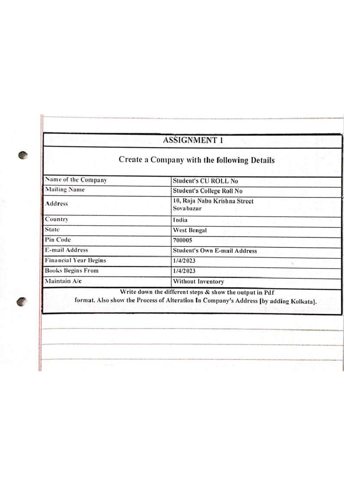 Sample [1st Page & How to Paste Pic with Label - ASSIGNMENT 1 Create a ...