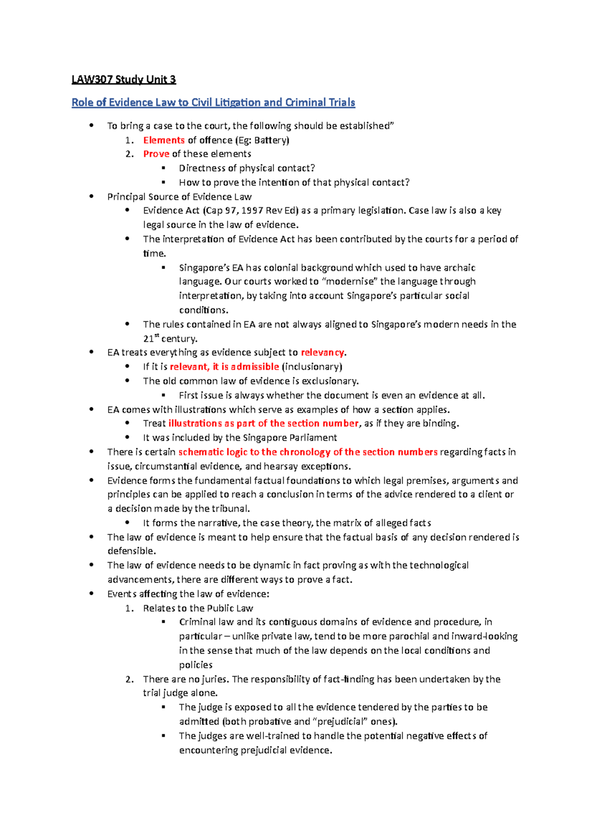 LAW307 Study Unit 3 - self-made - LAW307 - SUSS - Studocu