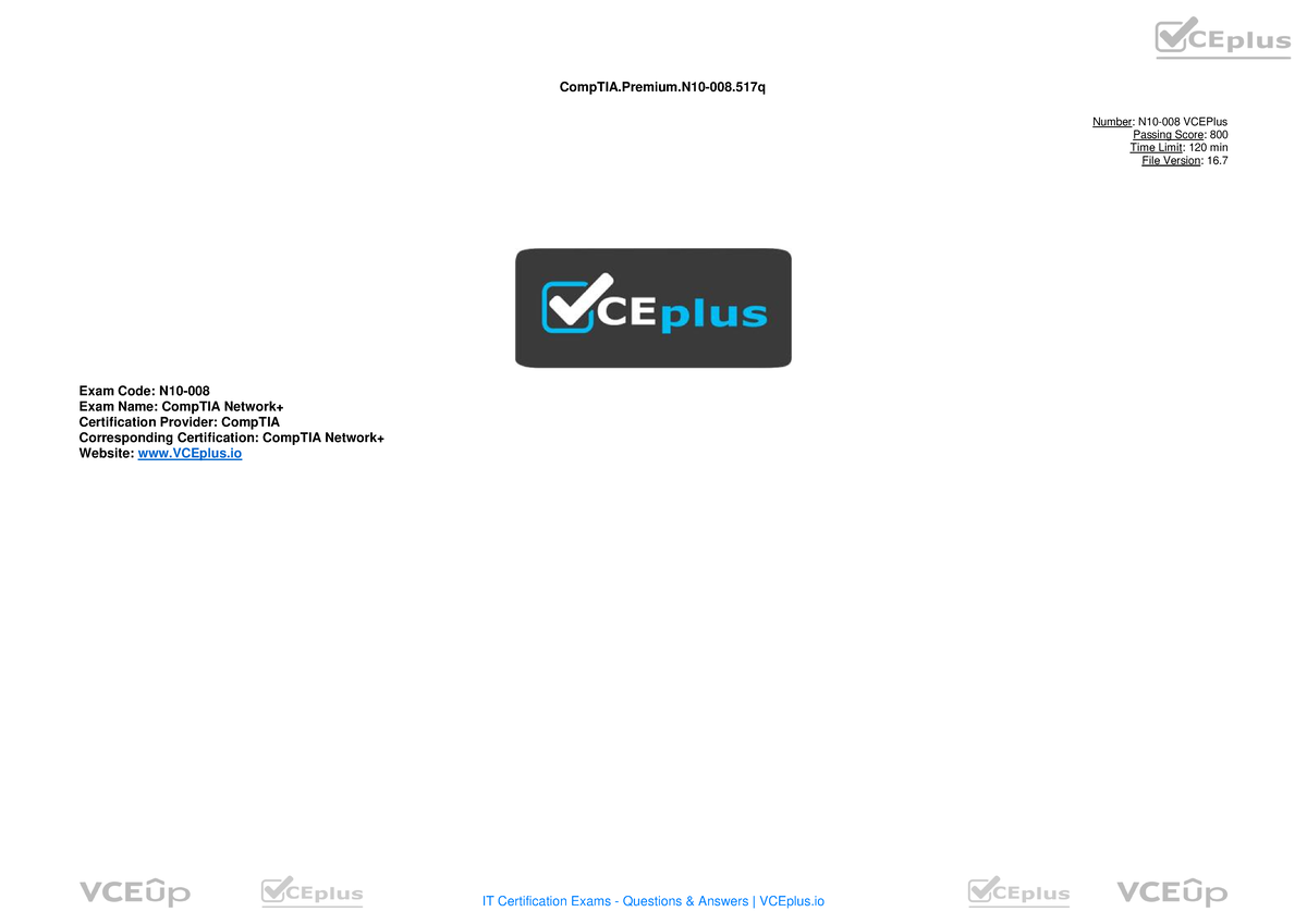 Comp TIA.Premium - Djdjhdhd didjdb - CompTIA.Premium.N10-008 Number ...