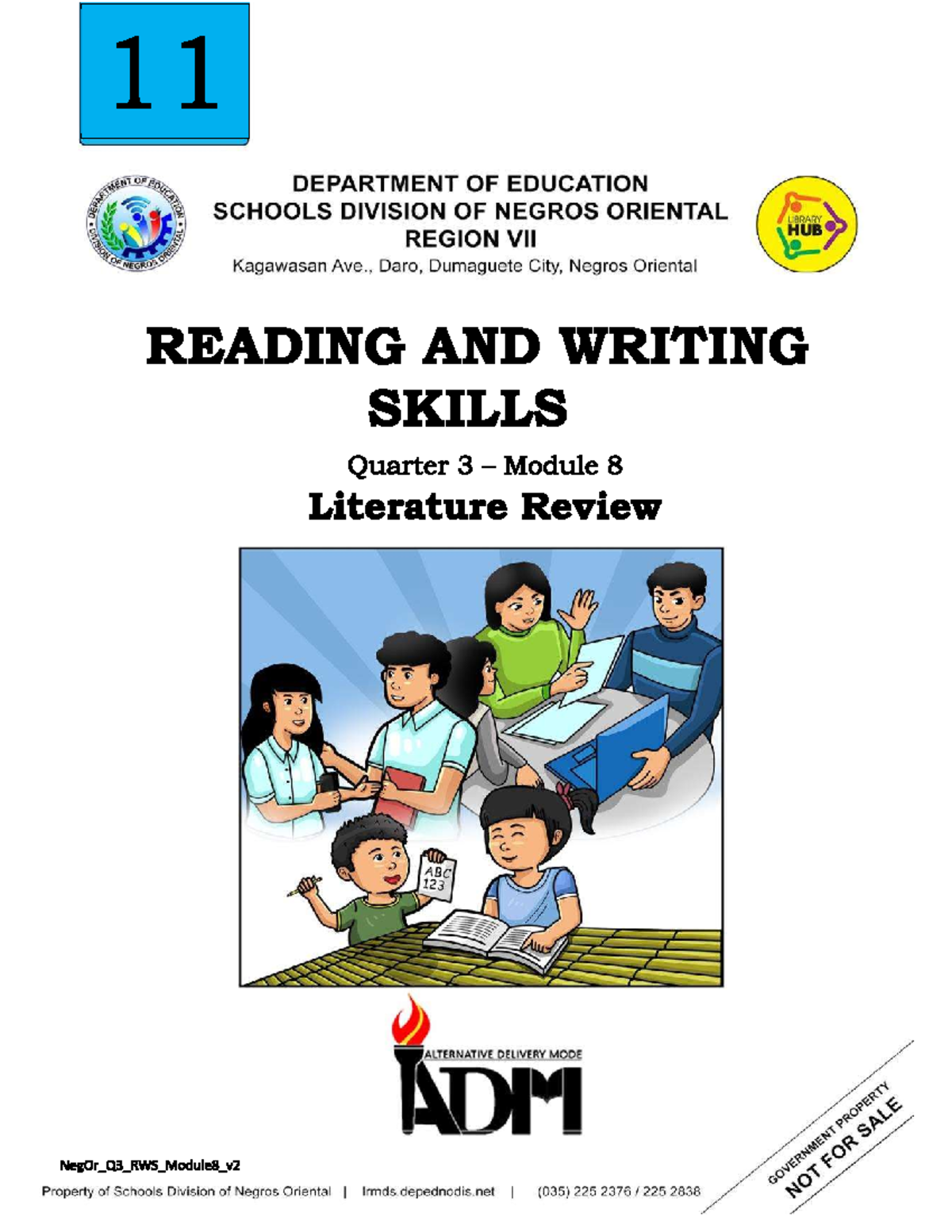 April 4 RWS Module - au oioasd - 11 OF DEPARTMENT OF EDUCATION SCHOOLS ...