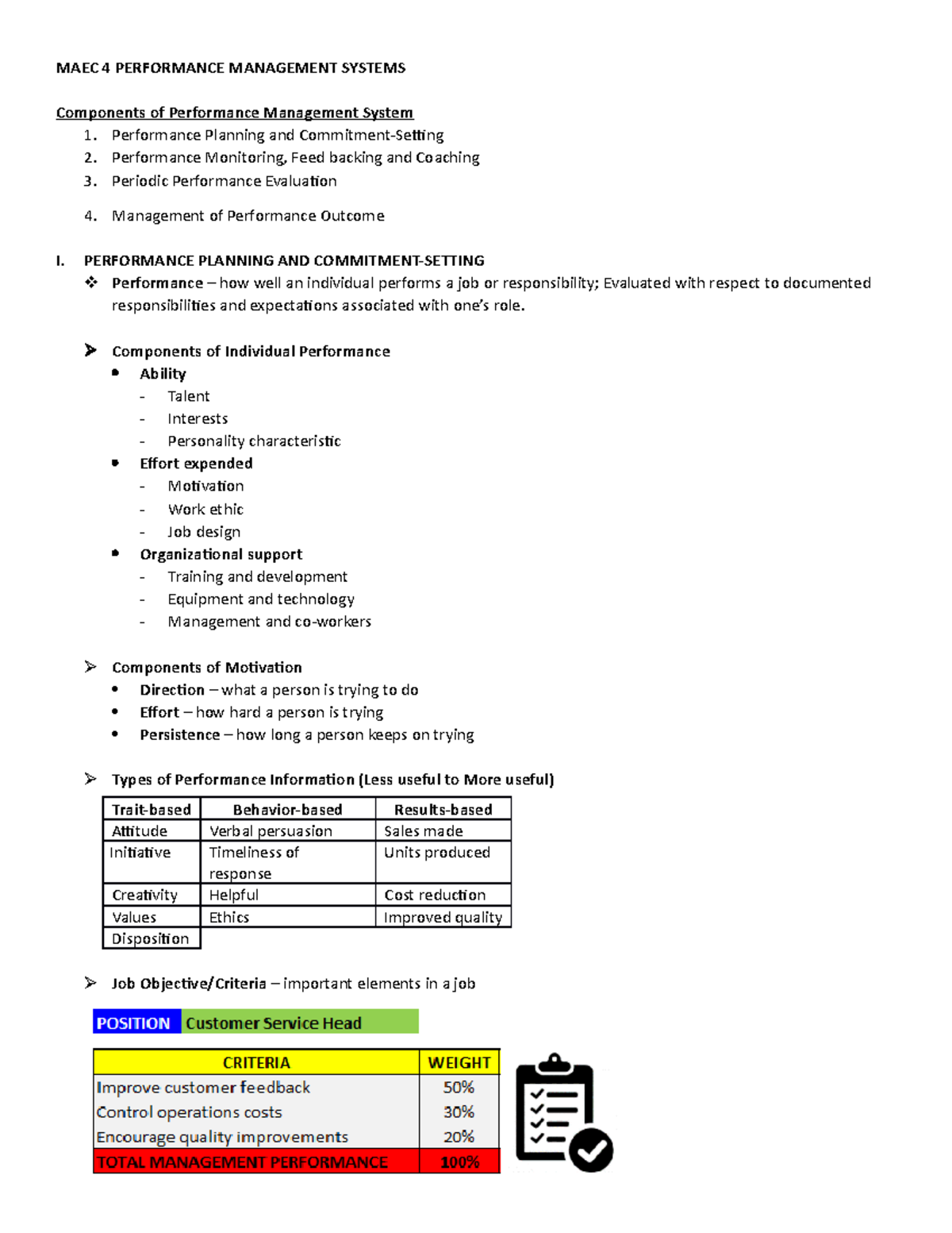 Performance Management System - Performance Planning and Commitment ...
