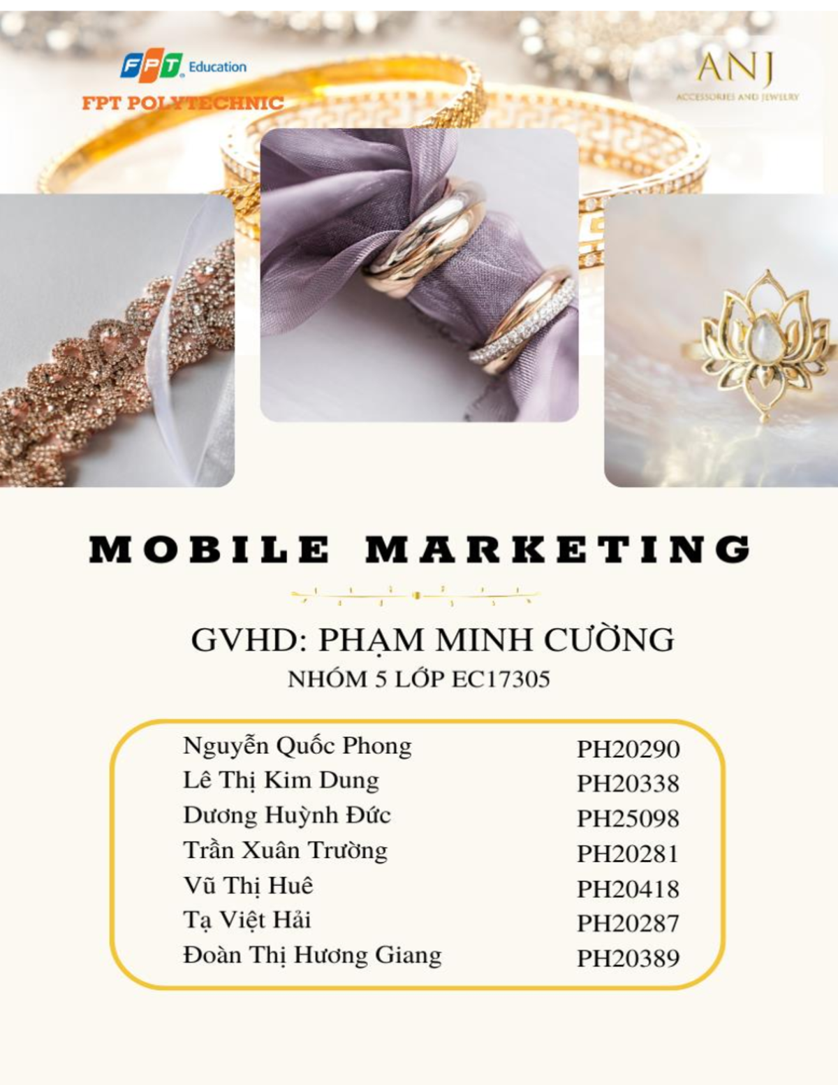 ASM GD1-HẢ Itvph 20287 - MỤC LỤC CHƯƠNG I. GIỚI THIỆU ĐỀ TÀI DỰ ÁN Giới thiệu chung 1 Lĩnh vực ...