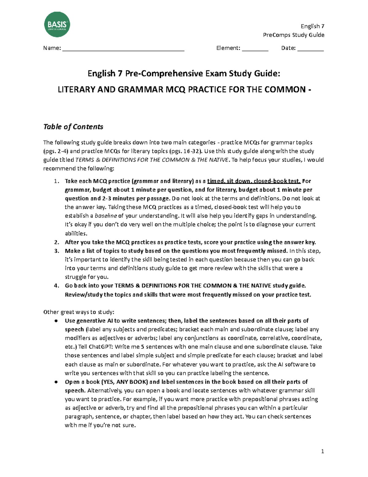 Grade 7.Pre Comp Study Guide.23-24. Practicemcqs.docx - PreComps Study ...