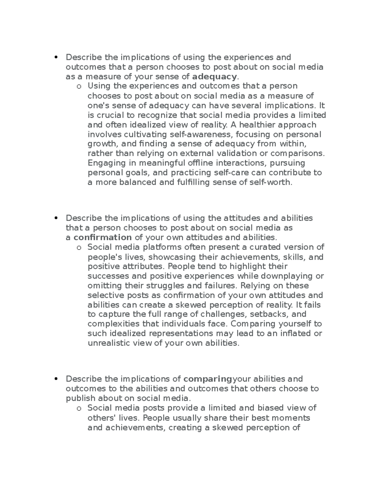Psy 355 week 4 journal - Describe the implications of using the ...