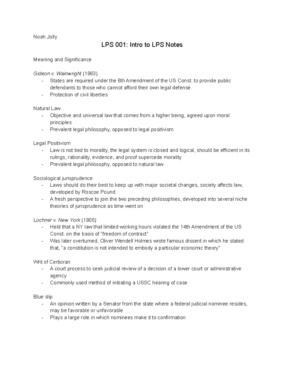 LPS001Studocunotes - Introducing students to Law, Politics, and Society ...