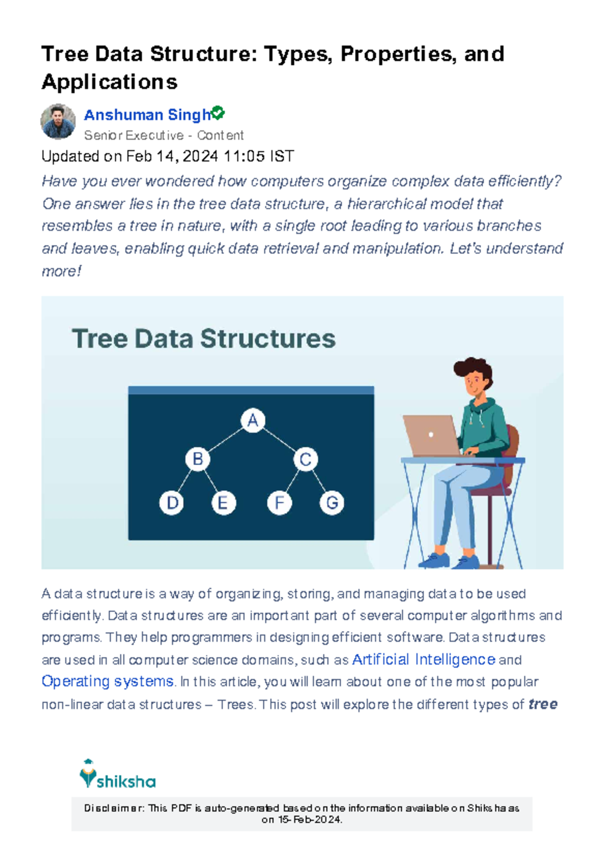 Ds-tree - explanation about trees - Tree Data Structure: Types ...