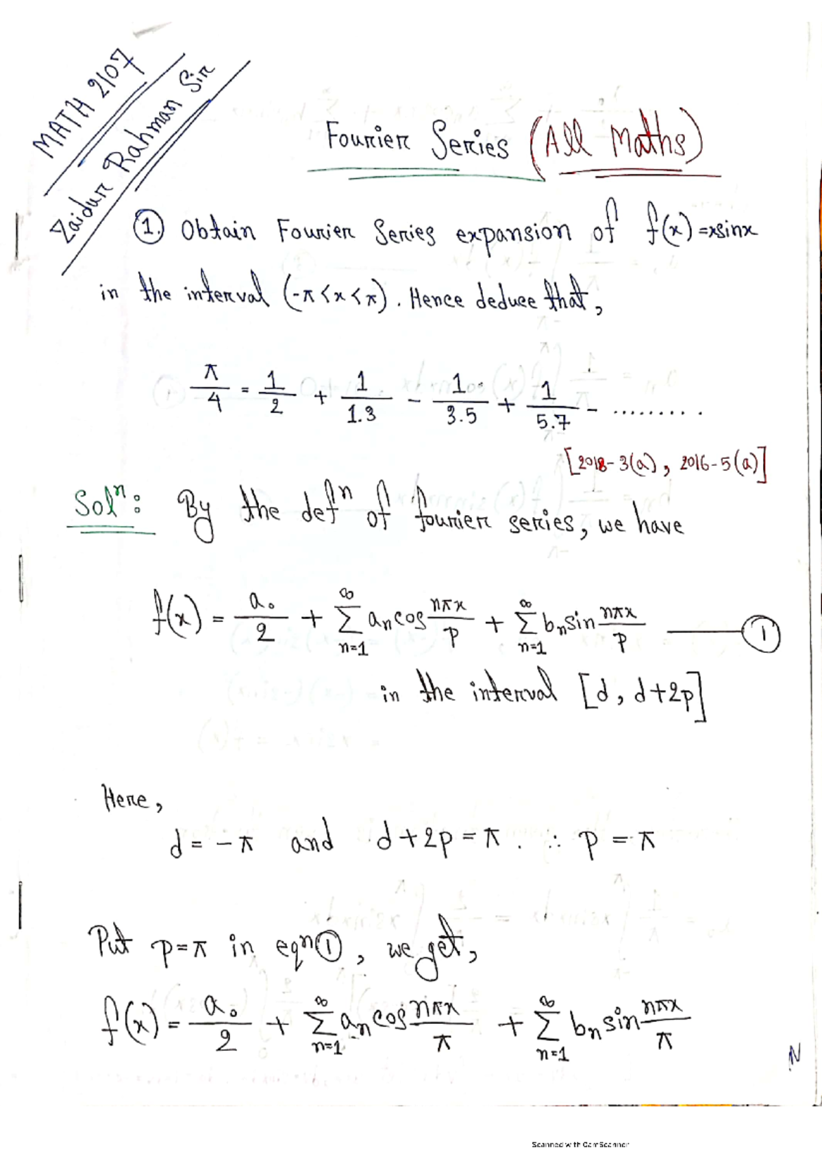 Fourier all maths - Mathematics II - Studocu
