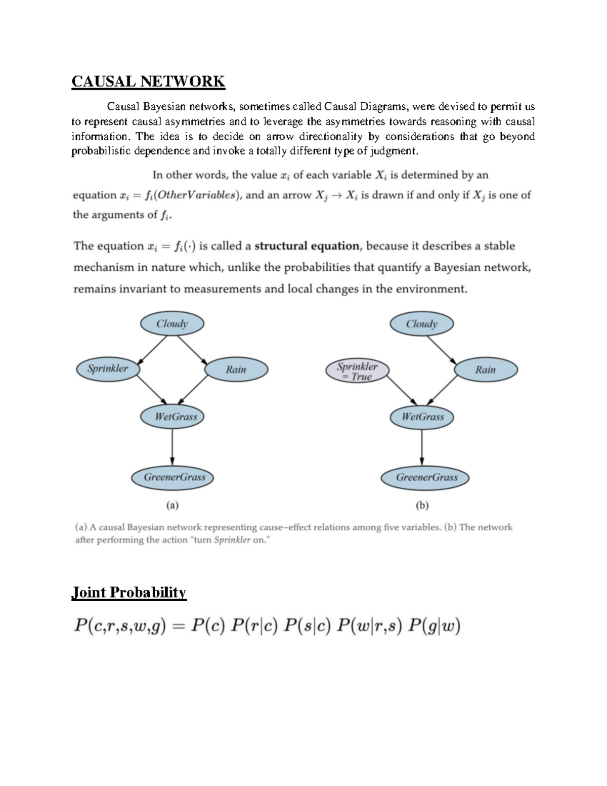 Causal Network - CAUSAL NETWORK Causal Bayesian networks, sometimes called Causal Diagrams, were ...