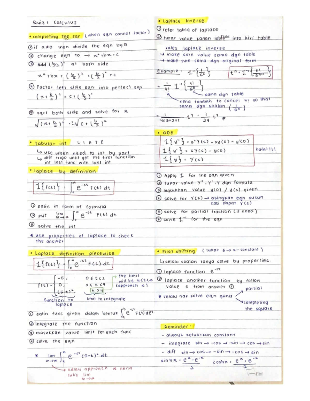 Advance Calculus NOTE CHAPTER 1.1-1.3.1 - Advanced Differential ...